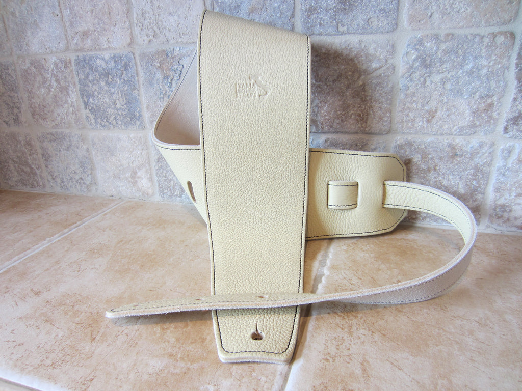 4 Inch Wide Crema Leather Guitar Straps – Italia Leather Straps